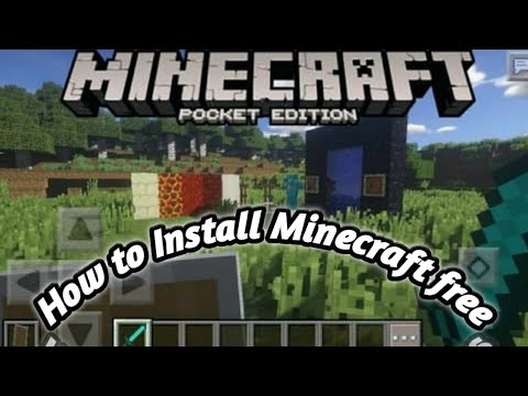 How to Install Minecraft Pocket edition for free - YouTube