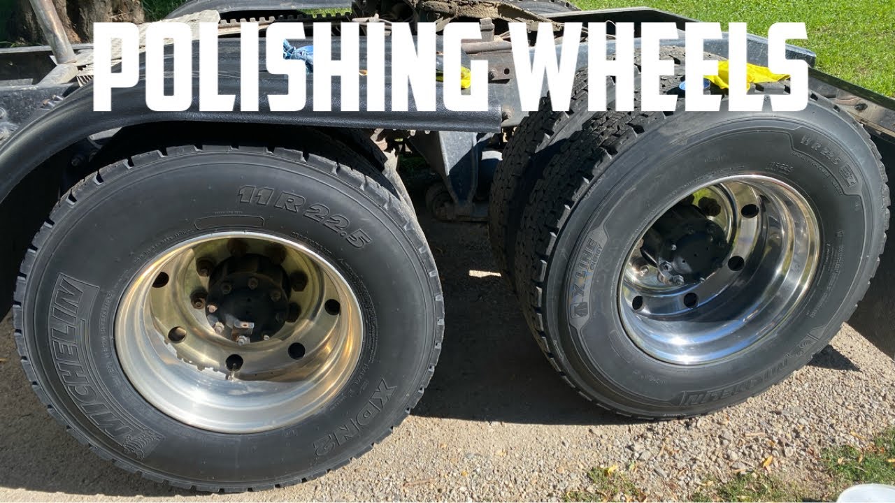 Labor Day! Polishing Wheels On The Freightliner FLD (Owner Operator ...