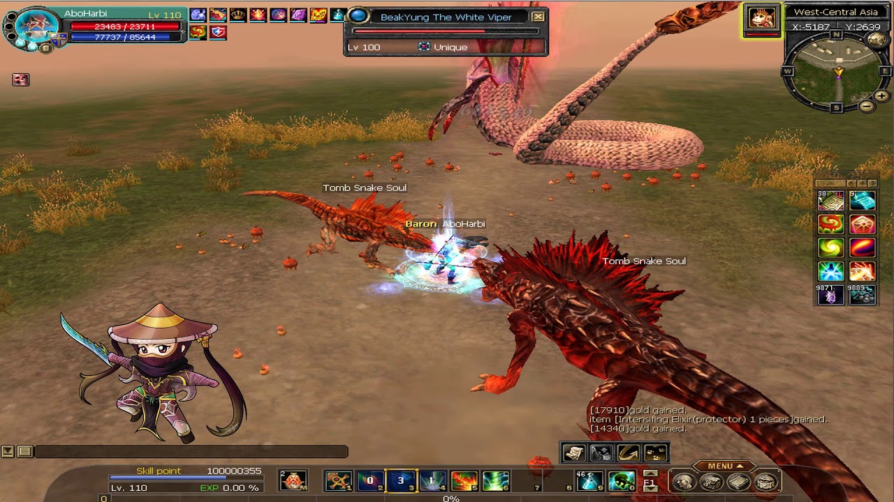 Silkroad Online Killed BeakYung The White Viper - YouTube