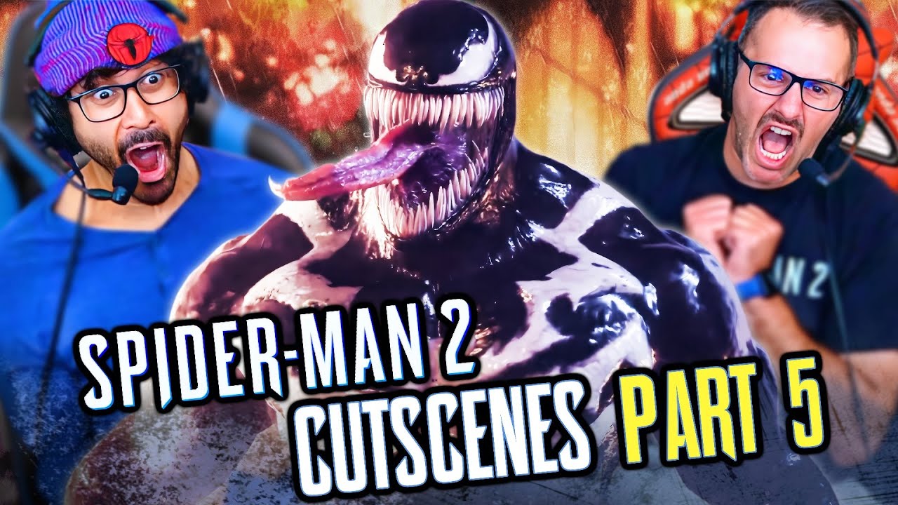Spider Man 2 Ps5 Cutscenes Game Movie Reaction Part 5 Venom Post
