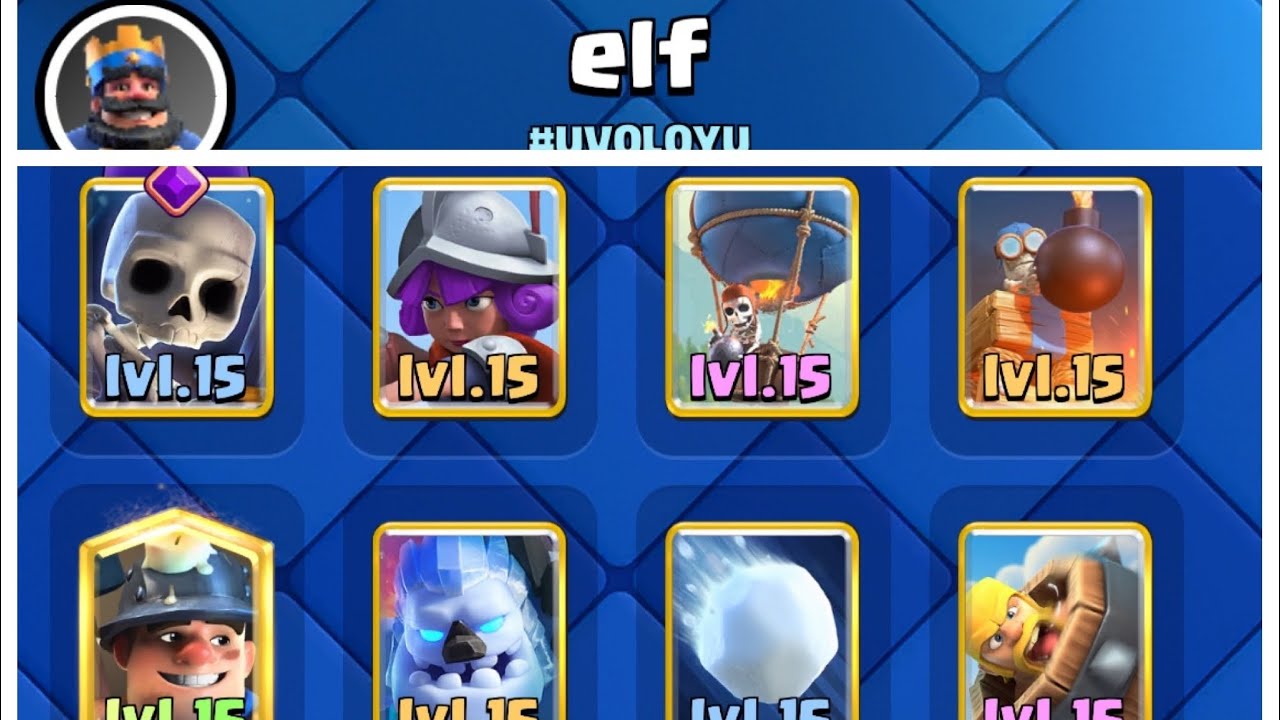 miner balloon musketeer cycle deck clash royale Elf - YouTube