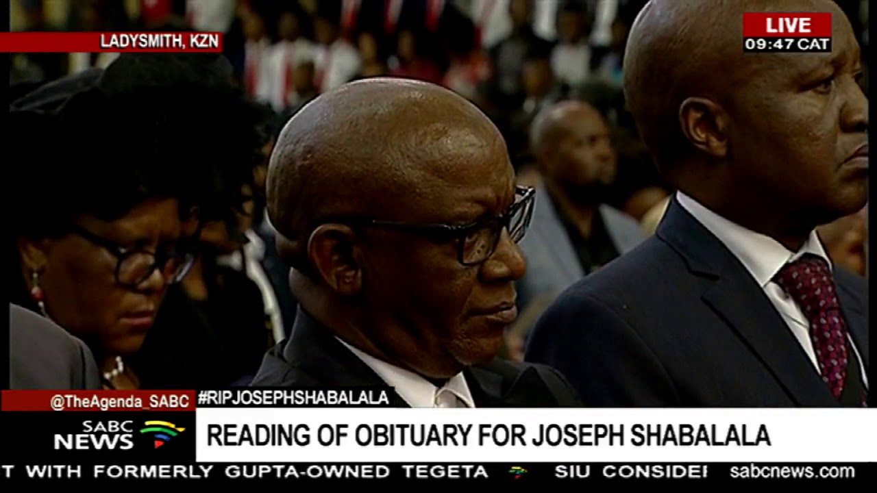 The reading of Joseph Shabalala's obituary - YouTube