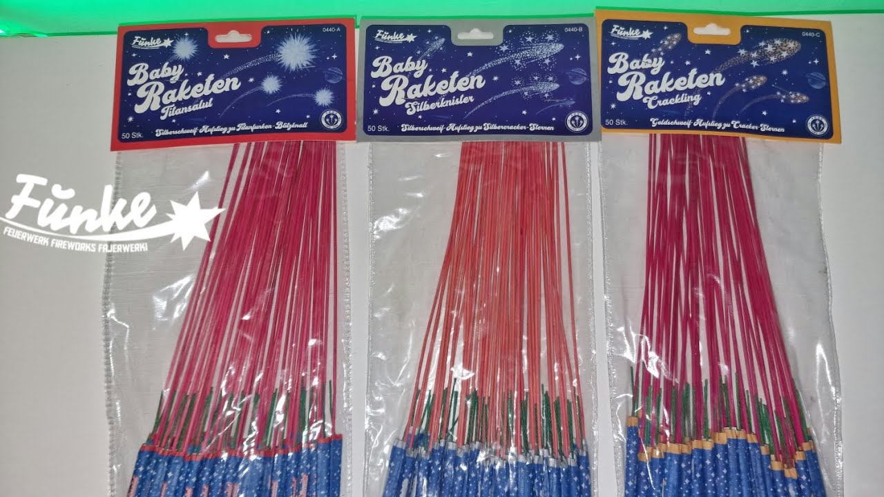 Alle 3 Miniraketen von Funke im Vergleich | Günstige Miniraketen - YouTube