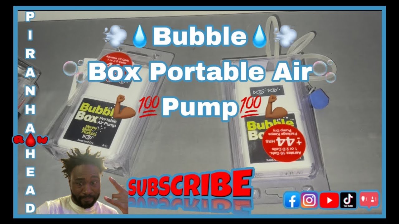 Bubble box portable air pump - YouTube
