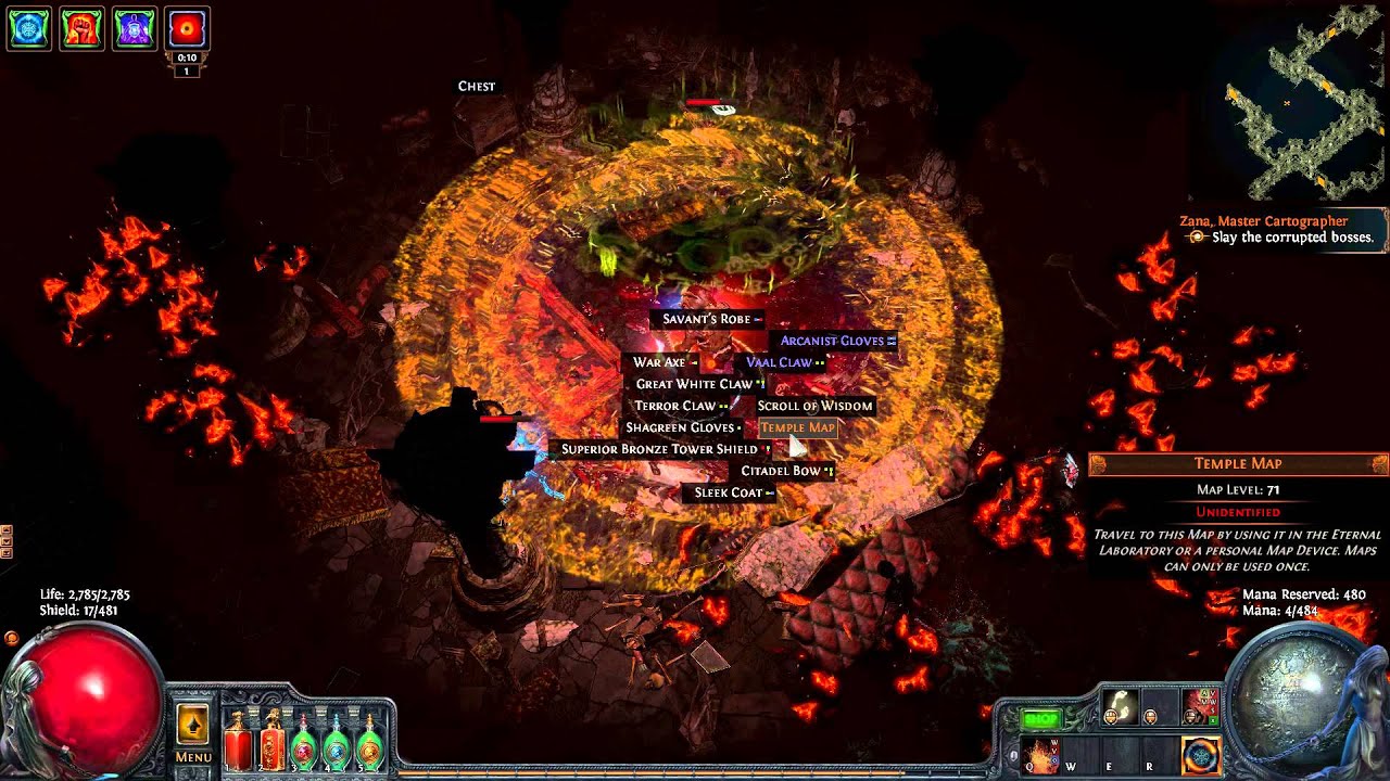 Path of Exile Soul Taker Aegis Aurora Infernal Blow 69 Acton's ...