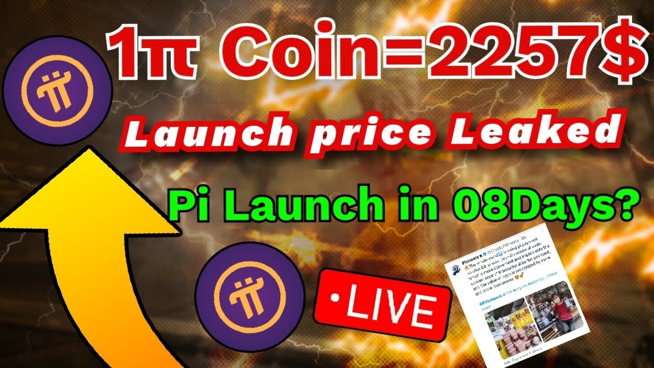 🔥 1 pi network coin 2255$?? | Pi coin launch price leaked | Pi Launch ...