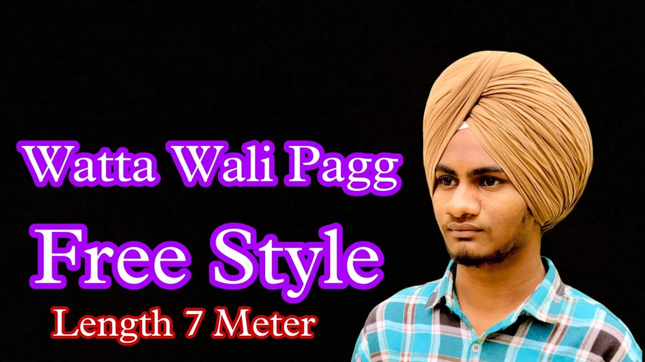 Watta Wali Pagg || Length 7.0 meter full voile || Turban Sardar || free ...