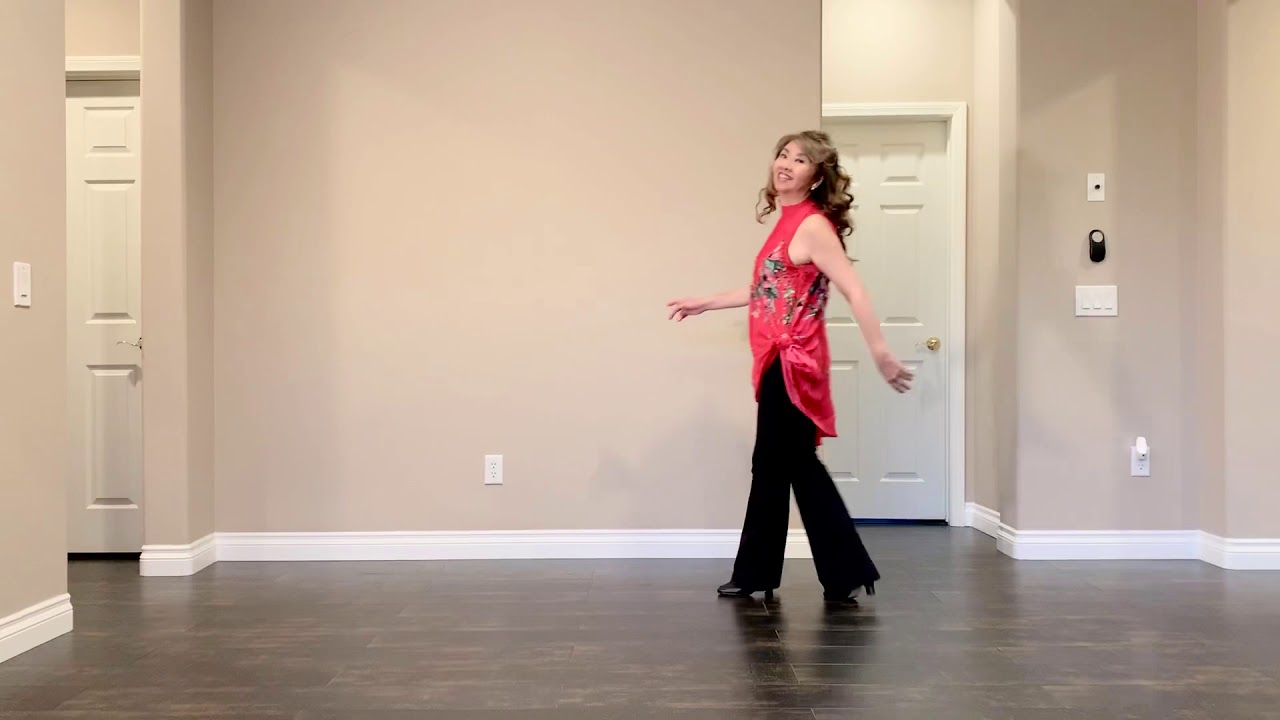 Blue Spanish Eyes - line dance demo - YouTube