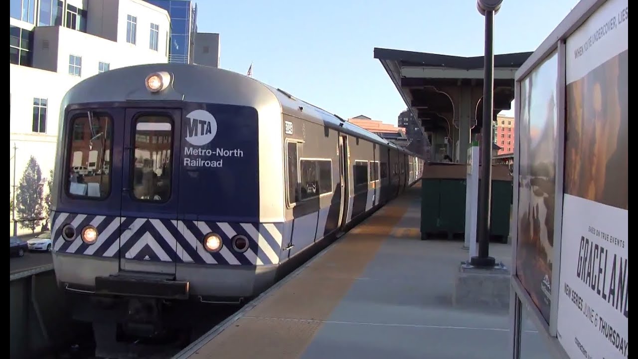MNRR M3A Hudson Line Local Train Arriving at Yonkers - YouTube
