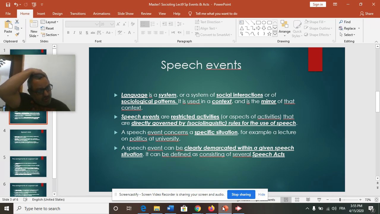 Lecture N°9 : Speech Events & Speech Acts - YouTube
