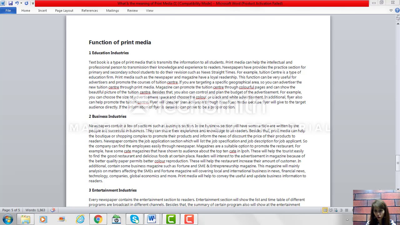 Functions Of Print Media YouTube Functions Of Print Media YouTube