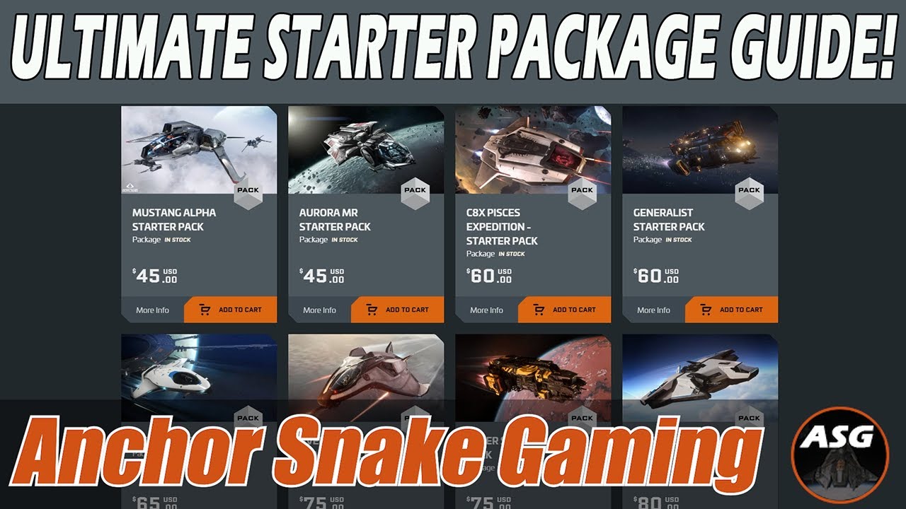 Star Citizen, Ultimate Starter Package Guide! Best Starter Package ...