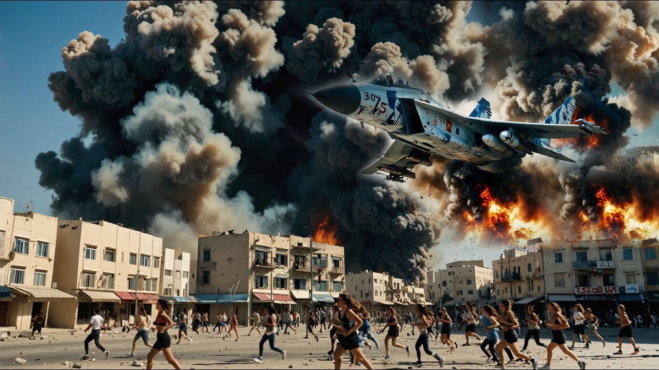 Tel Aviv & Kiryat Turned Into Hell! Iran's Main Jet Missile Hits Heart of City - YouTube