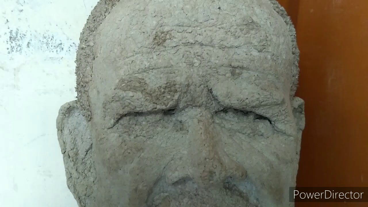 Paper mache art work portrait - YouTube