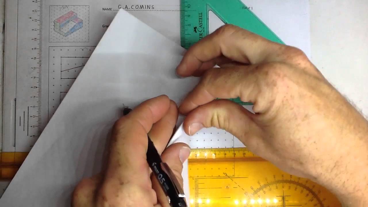 First angle orthographic projection - YouTube