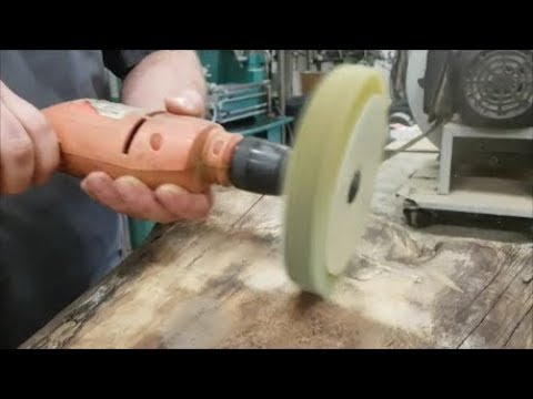 Sanding Live Edge Coffee Table With The Sanding Mop! EthAnswers - YouTube