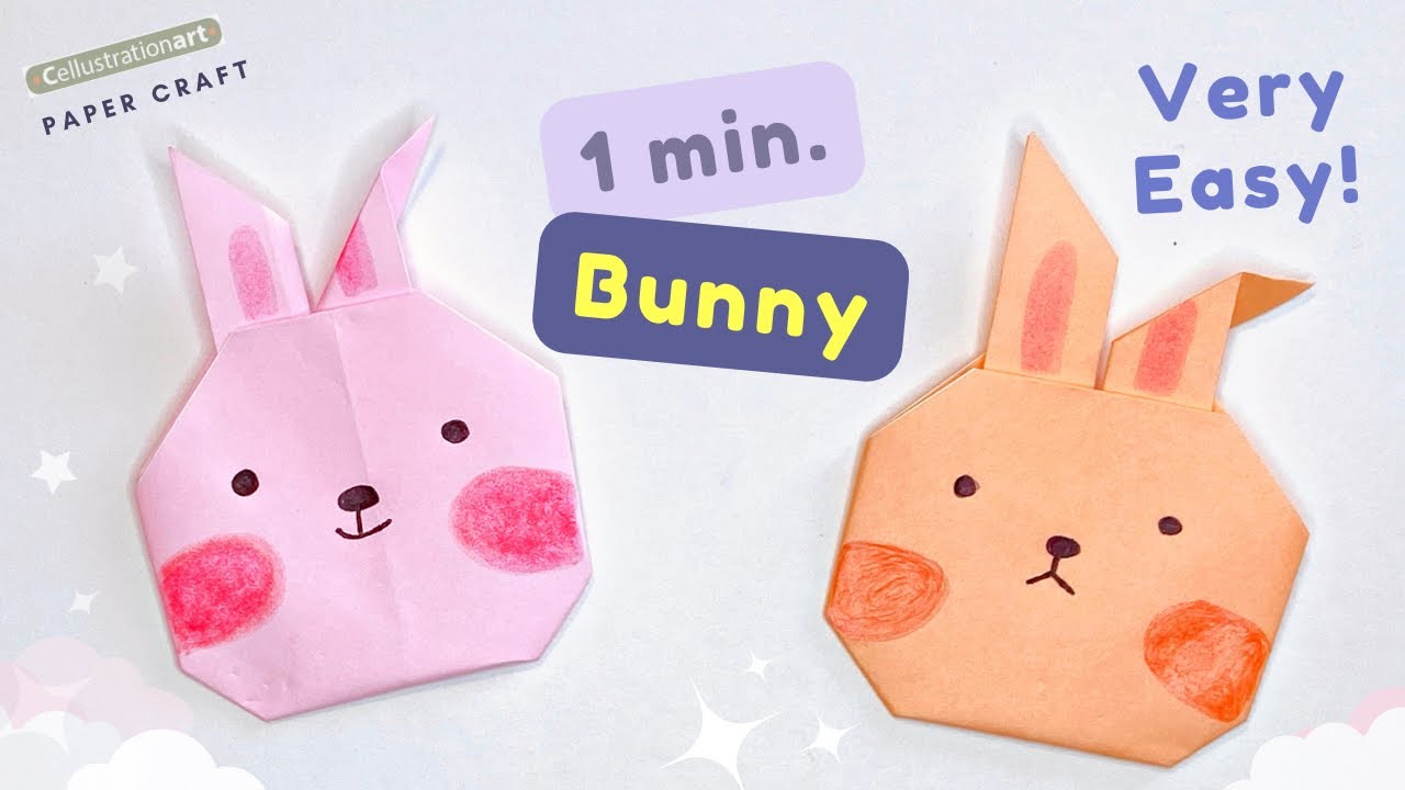 Easter Bunny Paper Origami | Paper Rabbit | So Easy and Cute DIY Paper ...