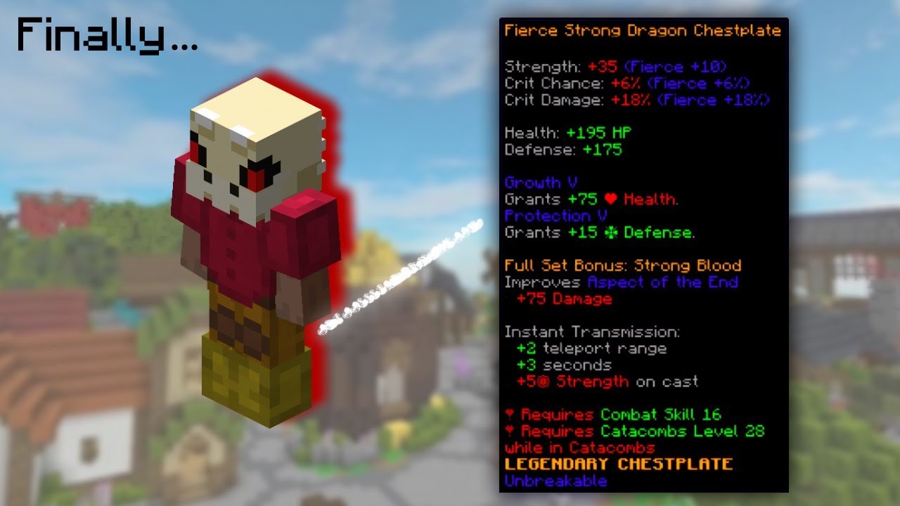 strong dragon armor - hypixel skyblock (3) - YouTube