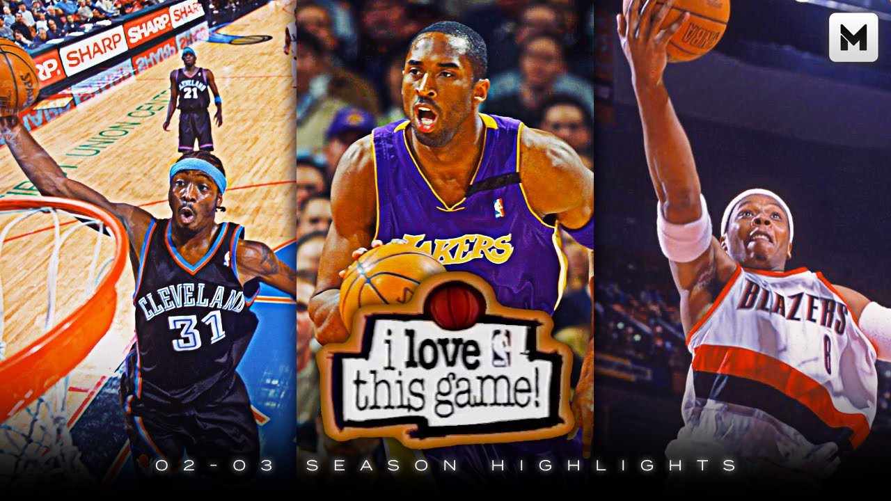 NBA 02-03 Highlights ft. Kobe, Bonzi, & Ricky Davis 🏀 I LOVE THIS GAME ...