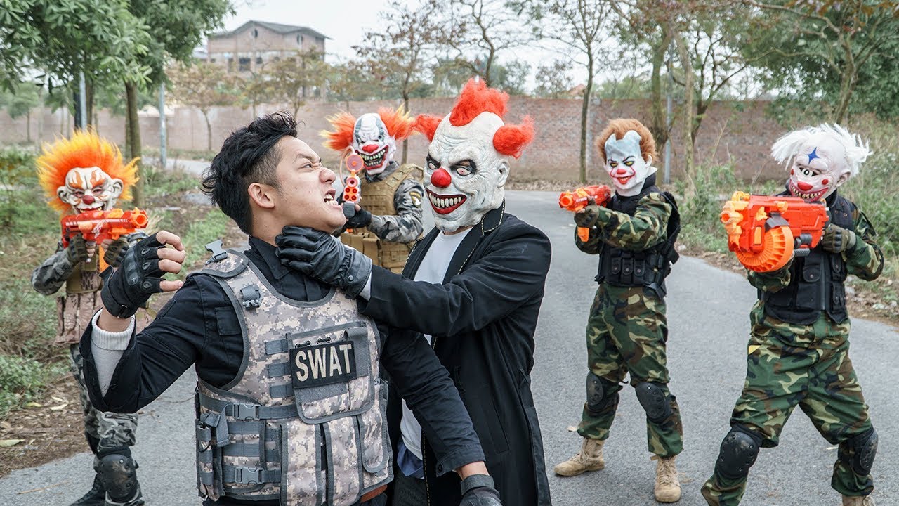 LTT Films : Silver Flash Nerf Guns Fight Criminal Group Tiger Mask ...