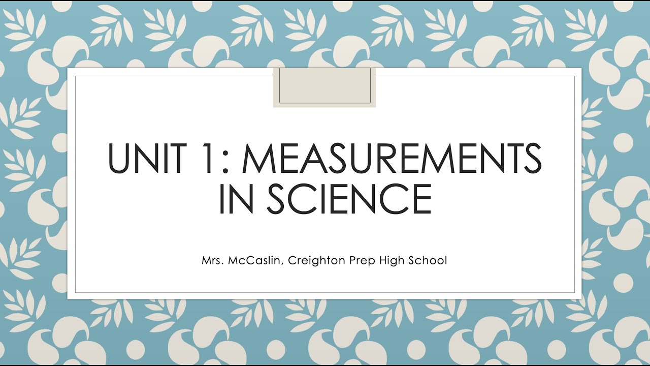 UPDATED Measurements Lecture - YouTube