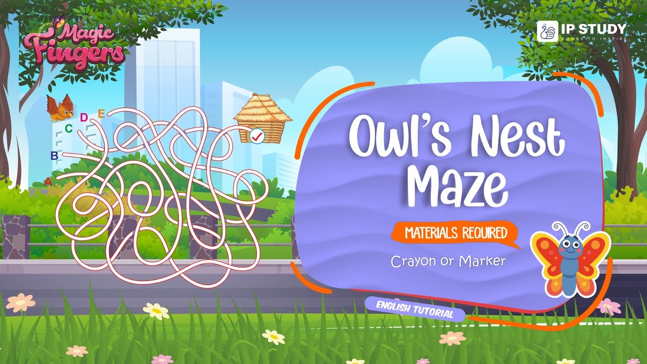 Owl's Nest Maze & Cactus Match Up! | Magic Fingers Art & Craft Books ...