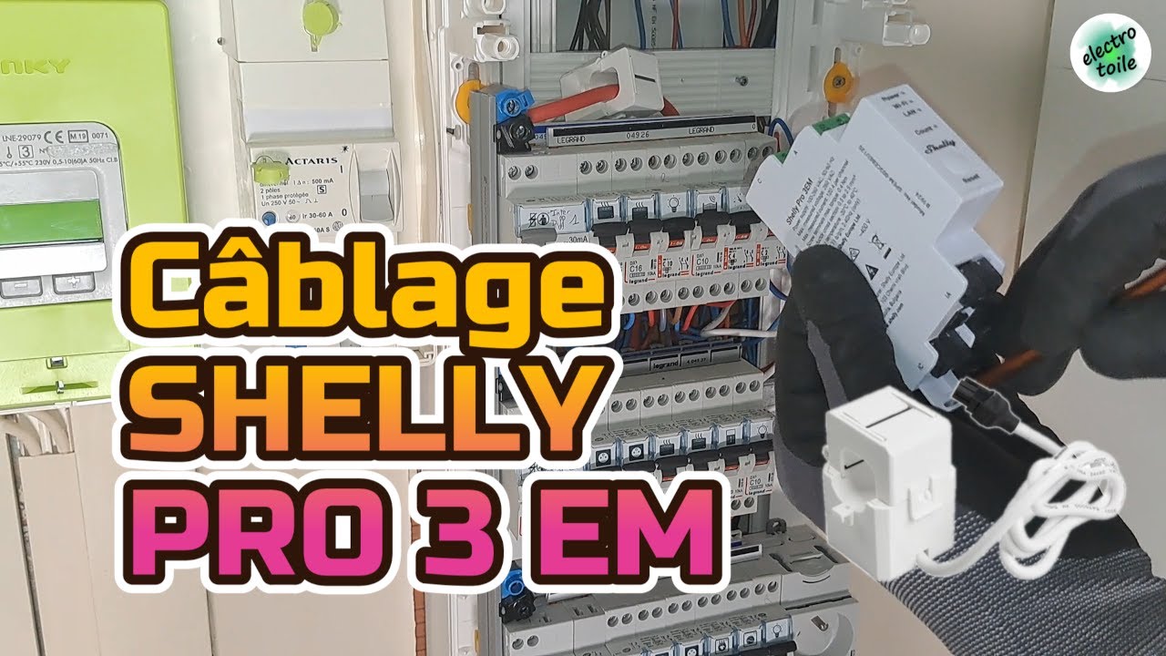 Tutoriel installation du Shelly Pro 3 EM pour réseau monophasé | Guide ...