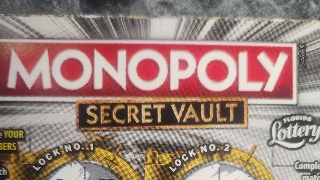 Monopoly Secret Vault lottery scratch off tickets - YouTube