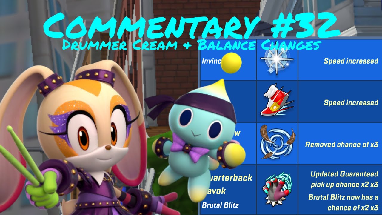 Sonic Forces Speed Battle: Commentary #32: Drummer Cream & Balance ...