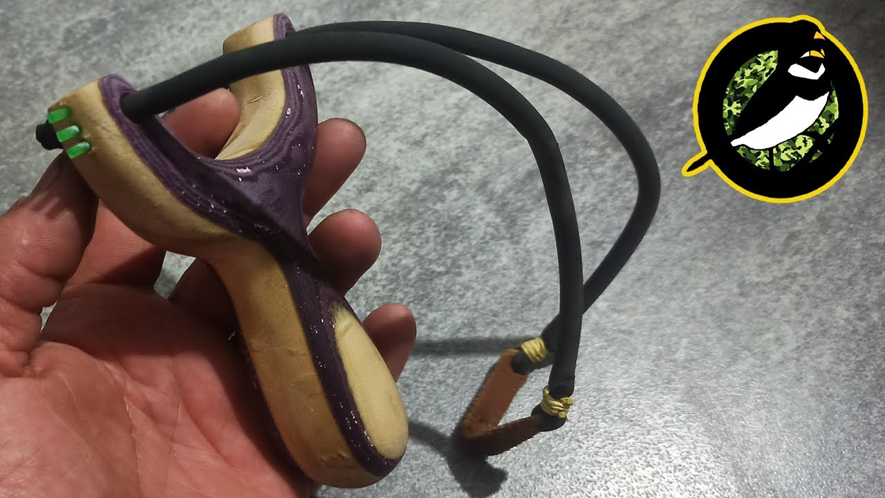 Como fazer estilingue com tripa de mico ou elástico tubular - YouTube