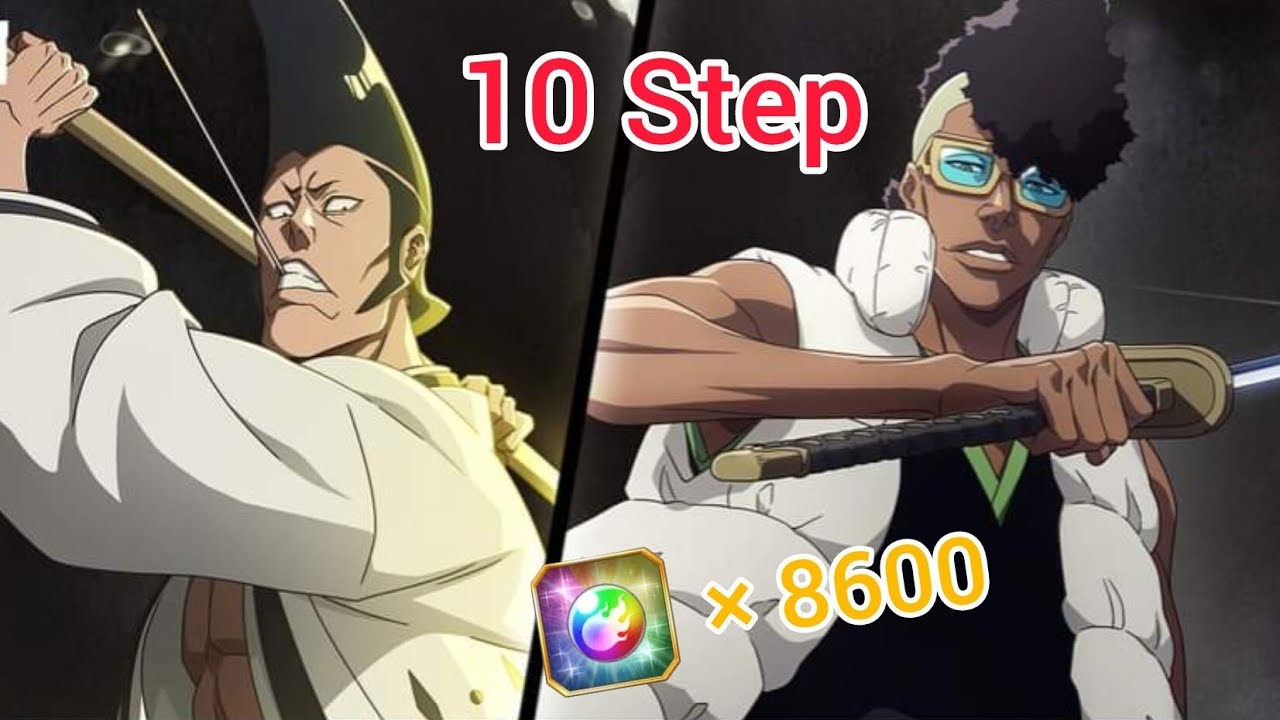 เปิดกาชาตู้ เท็นจิโร่ และ นิไมยะ 10 Step! | Bleach Brave Soul - YouTube