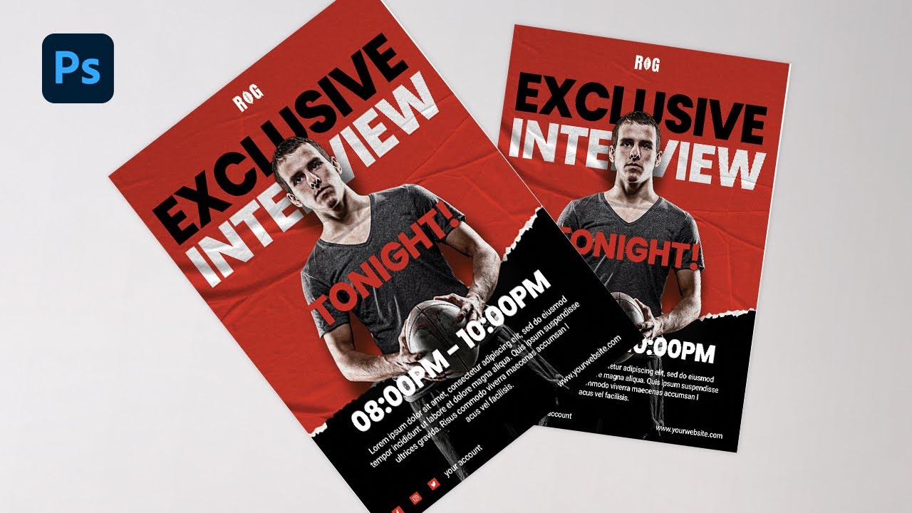 Event Poster Design in Adobe Photoshop - YouTube