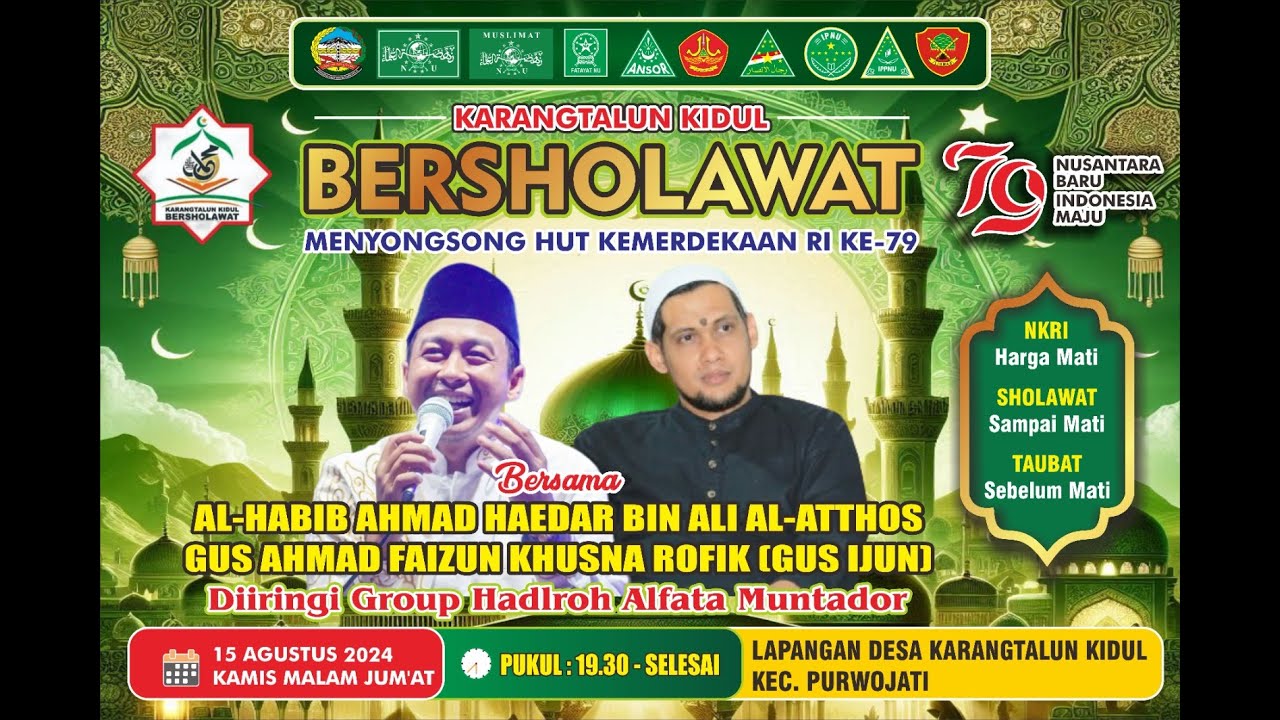 🔴 [ LIVE ] KARANGTALUN KIDUL BERSHOLAWAT BERSAMA HABIB AHMAD HAEDAR AL ...