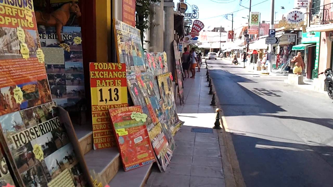 Sidari Corfu Greece Strip HD - YouTube