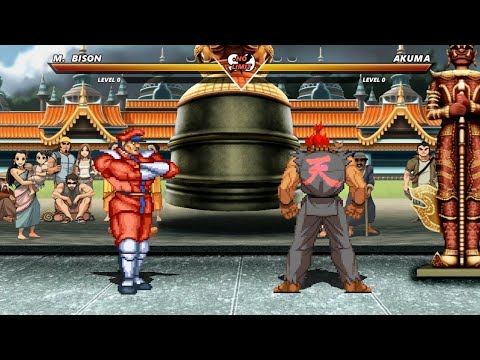M Bison vs Akuma -High level Awesome fight! - YouTube