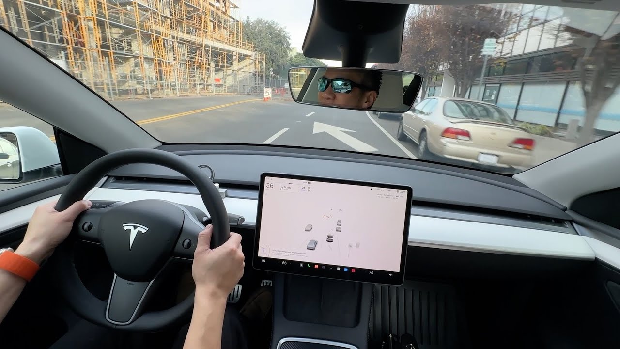 FSD is Stuttering today... PART 6 Tesla AutoPilot FSD with Vision ...
