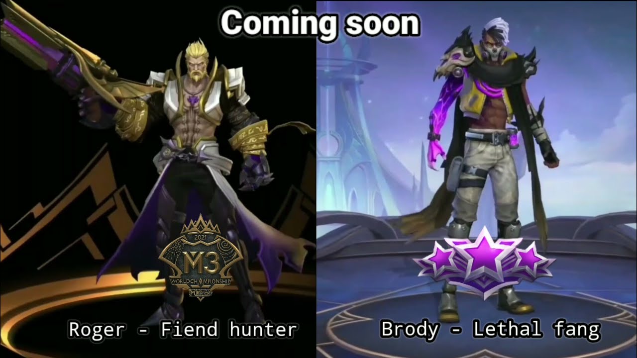 Bocoran skin Brody lethal fang || skin ROGER Fiend hunter M3 - YouTube
