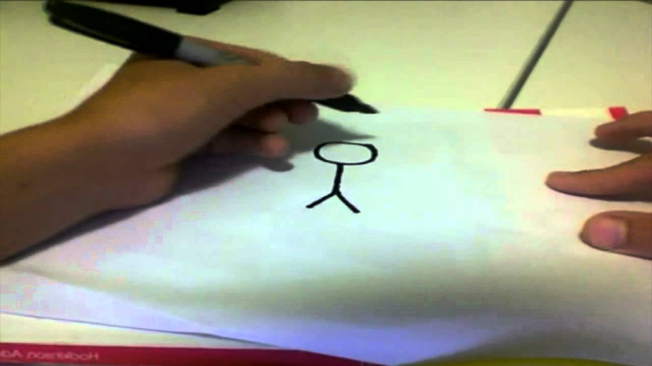 How To Draw A StickMan And A Stickman At War - YouTube