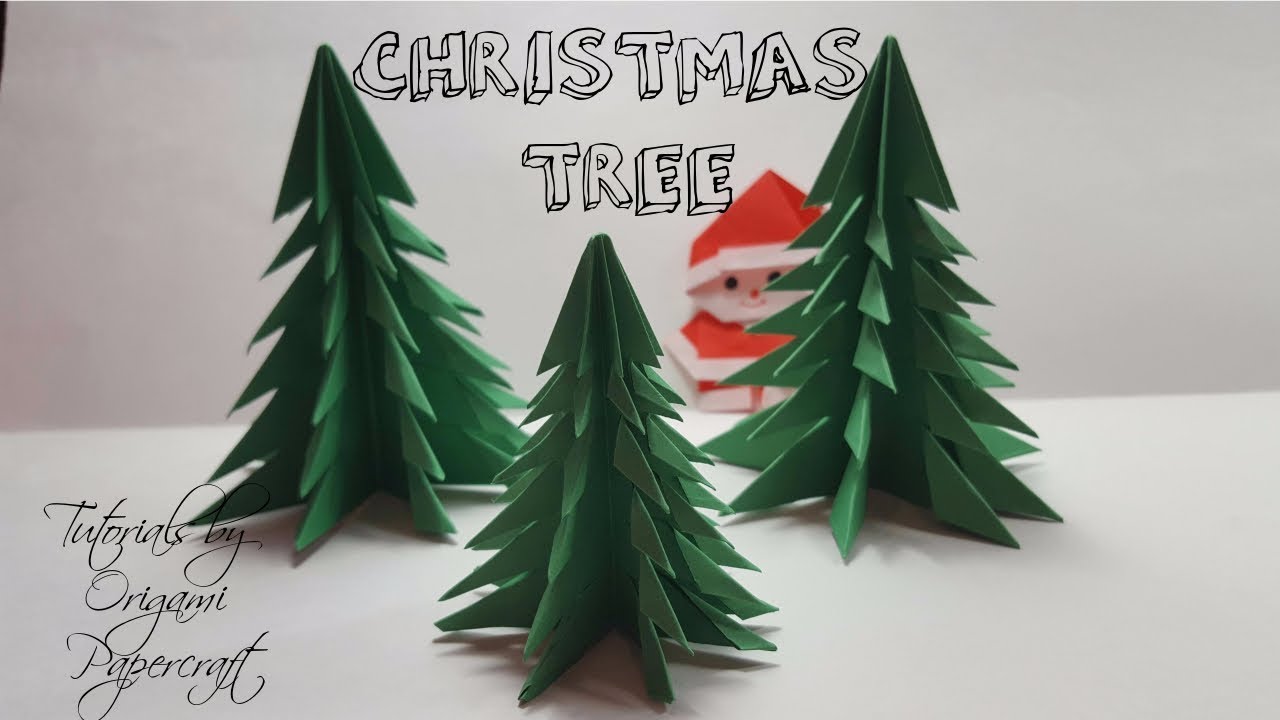 Origami: Christmas Tree | Tutorial for beginners! - YouTube