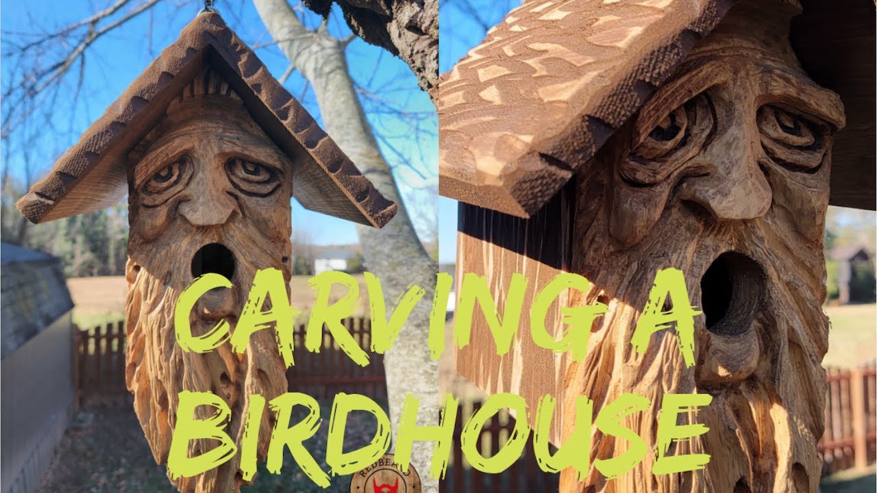 Birdhouse Carving - YouTube