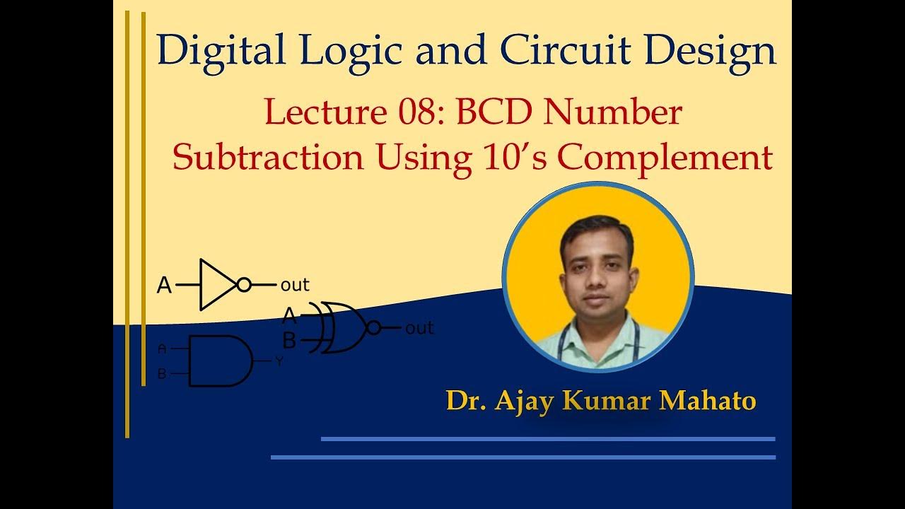 8 Binary Coded Decimal Bcd Subtraction Using 10s Complement Method Youtube
