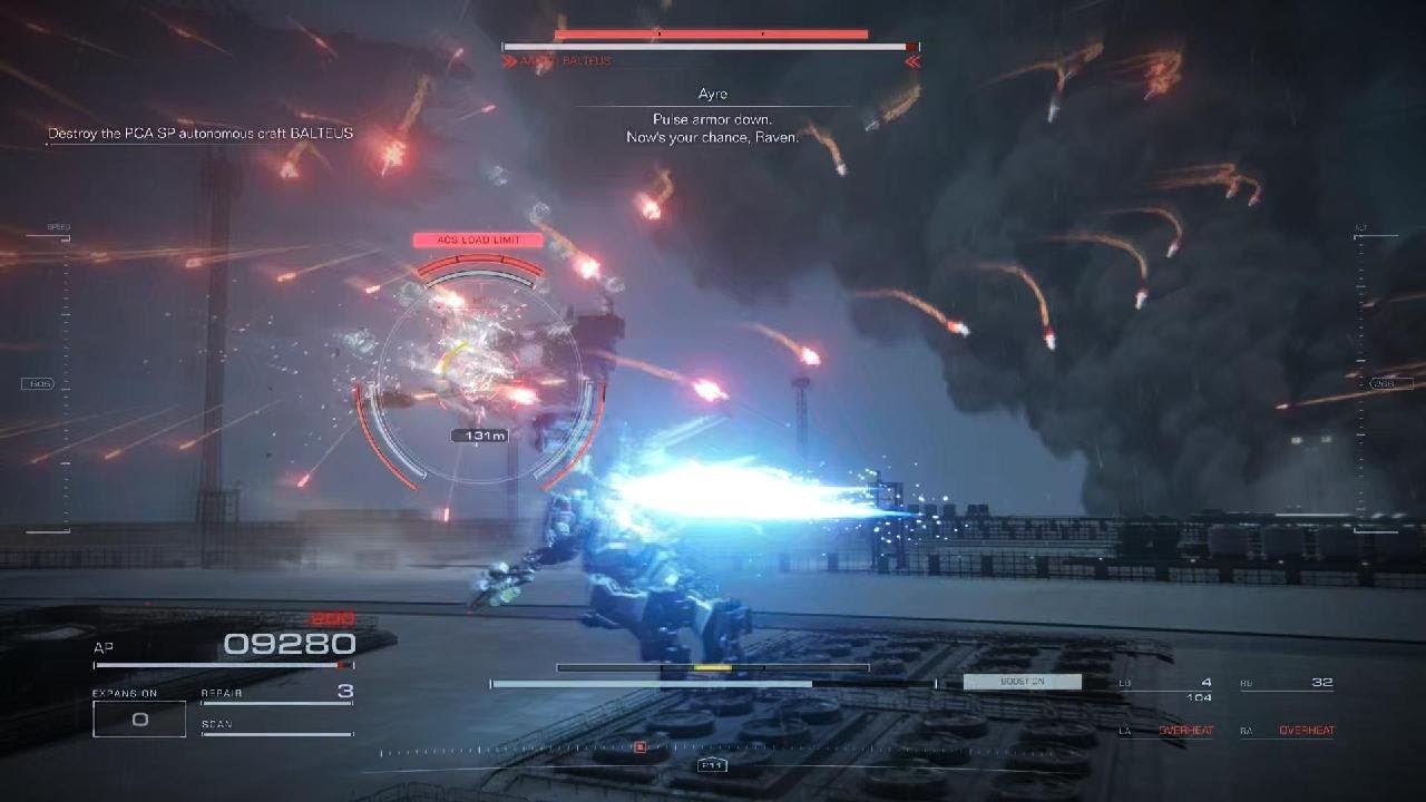 Armored core 6 Balteus Pulse Guns - YouTube