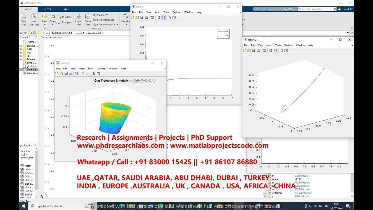 ANALYSIS OF THE GIMBAL 2 AXIS GIMBAL MECHANISM MATLAB SOLIDWORKS ...
