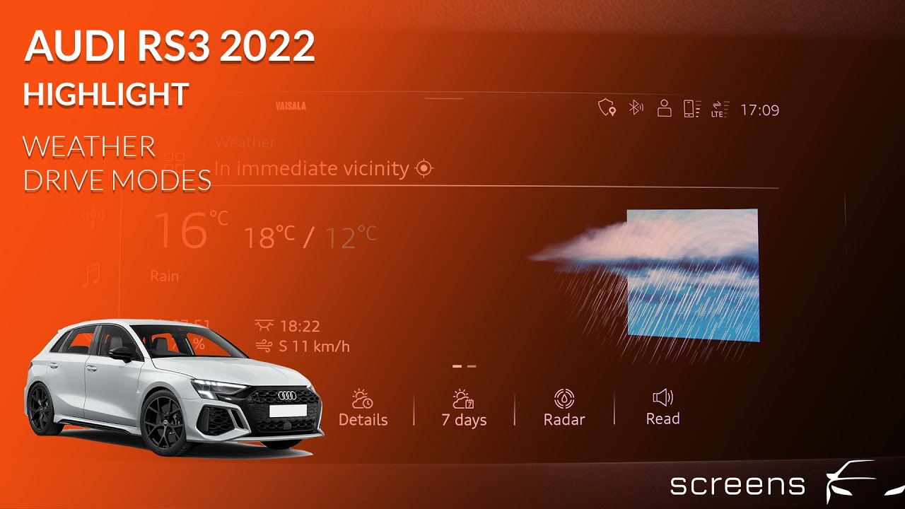 Audi RS3 | Weather and drive modes - YouTube
