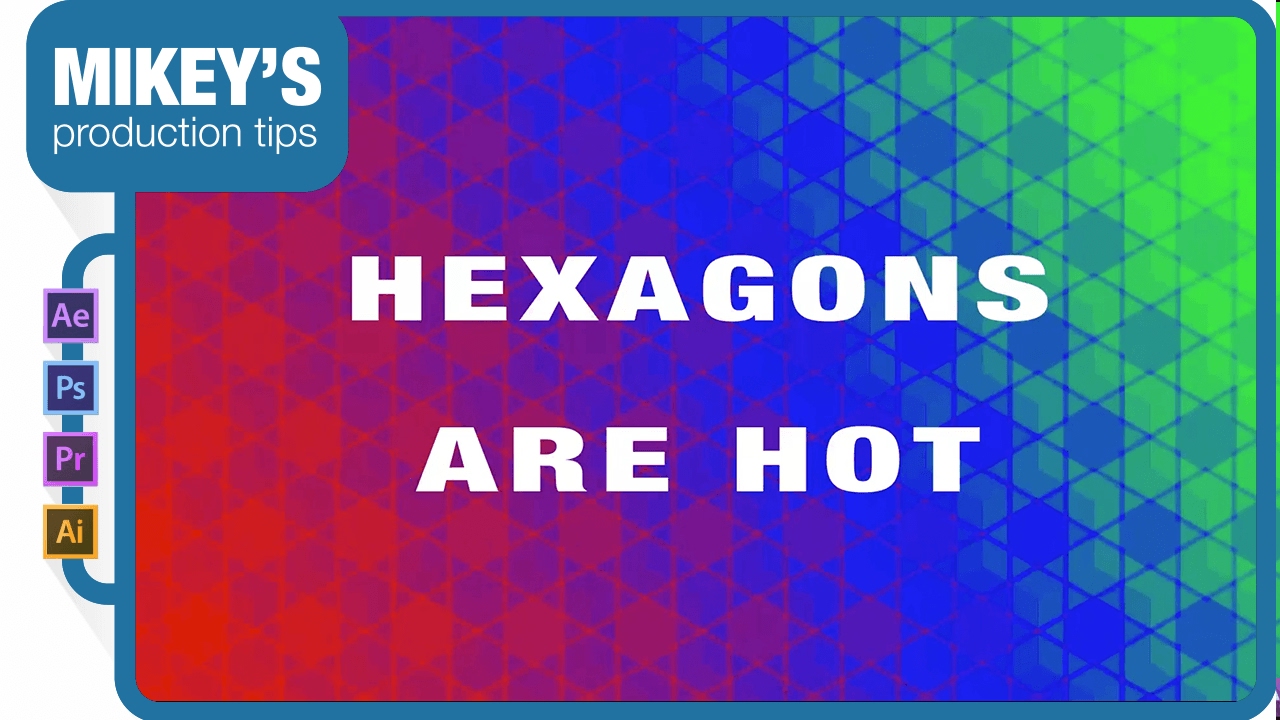 Hexagon background patterns after effects tutorial - YouTube
