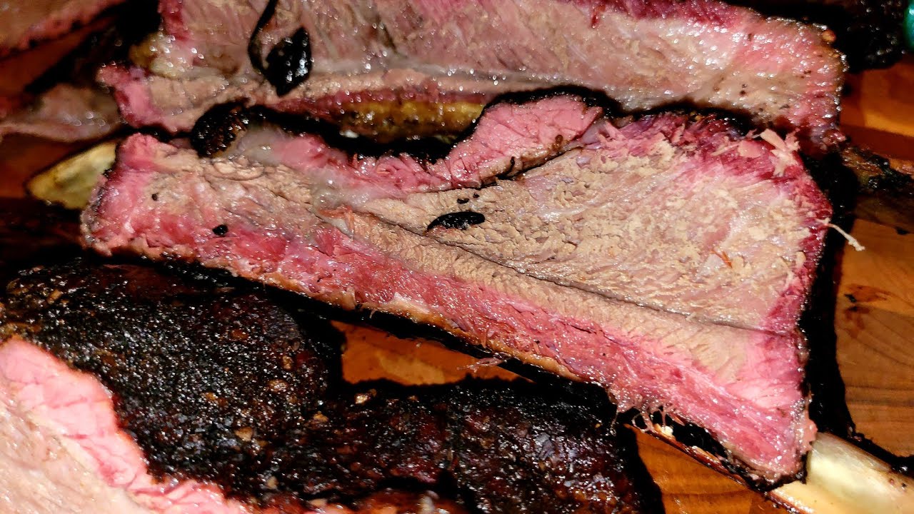 How To BBQ Beef Ribs - Smoked Dino Ribs / brisket on a bone - YouTube