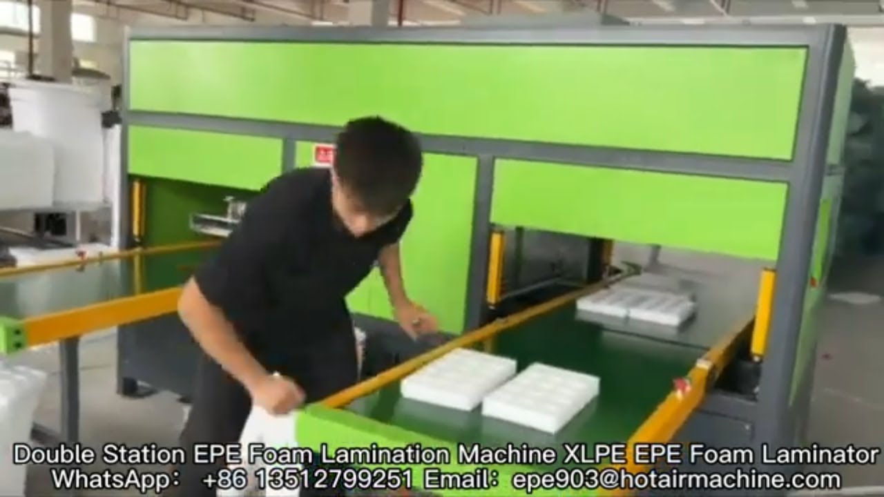 EPE Foam Lamination Machine | XLPE EPE Foam Laminator - YouTube