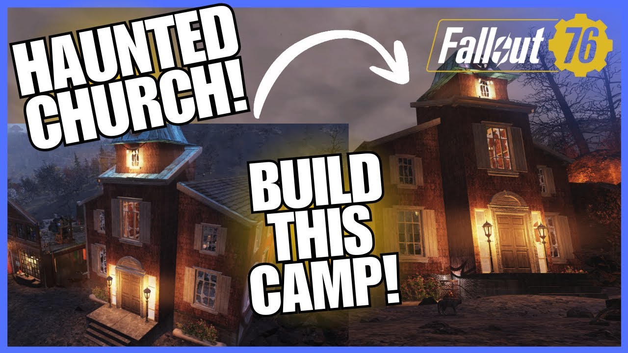 How To Build A Spooky Haunted Church For Halloween In Fallout 76! - YouTube