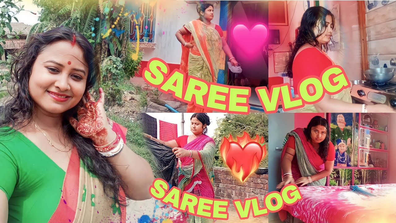 Indian Housewife saree blog#indian bangla housewife vlog#housewife ...