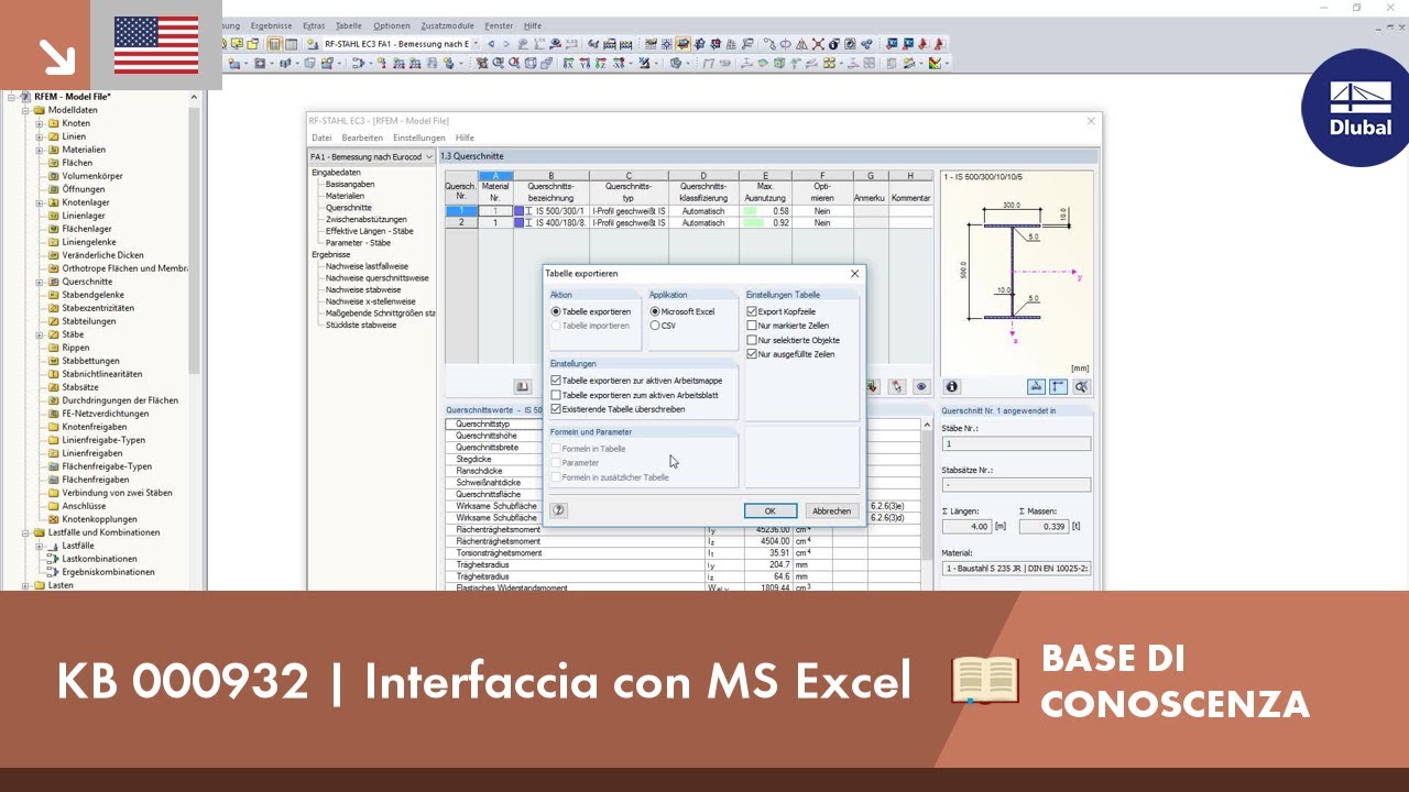 [EN] KB 000932 | Interfaccia con MS Excel - YouTube